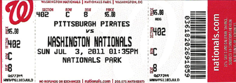 My Ticket Collection, Part I - The Ballpark Guide
