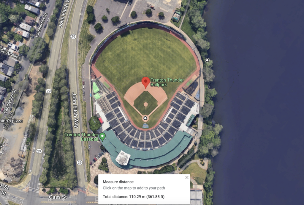 Minor League Splash Hit Distances - The Ballpark Guide