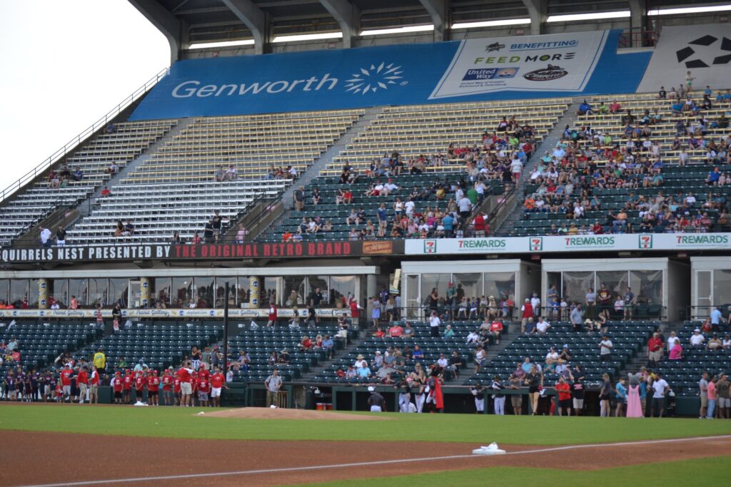 Where to Sit at The Diamond (Richmond Flying Squirrels) - The Ballpark ...